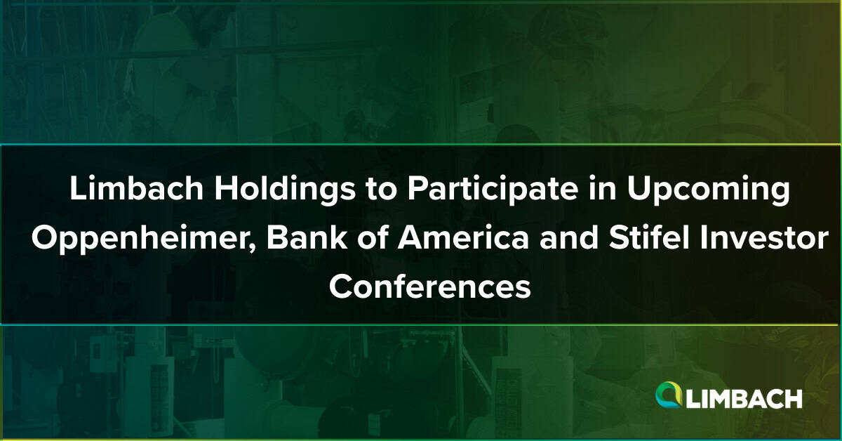 Limbach Holdings to Participate in Upcoming Oppenheimer, Bank of ...
